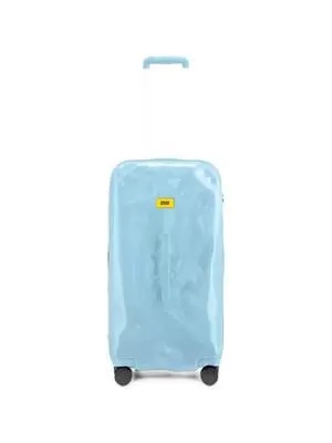 CRASH BAGGAGE Medium Trunk Dented-effect Suitcase - Blue