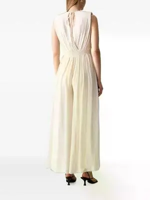 HAVEONE Wrap-style Wide-leg Jumpsuit