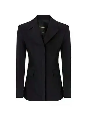 Pinko Notched-lapel Single-breasted Blazer - Black