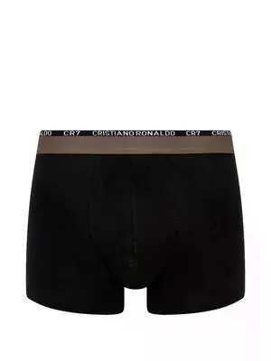 CR7 CRISTIANO RONALDO Logo-waistband Trunks - Black