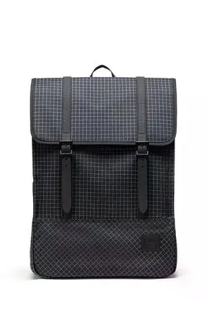 Herschel Supply Co. Survey 20l Grid-pattern Buckle-strap Backpack - Black