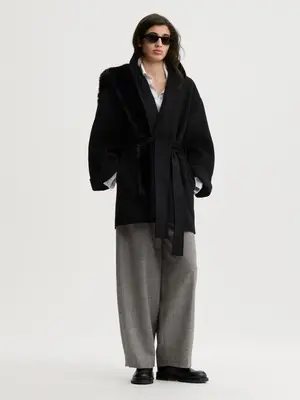 BY MALENE BIRGER Trinelle Wool Coat - Black