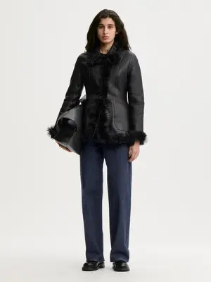 BY MALENE BIRGER Adeline Shearling Jacket