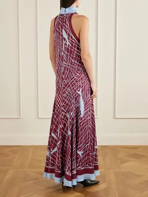 Altuzarra Moonlight Printed Silk Maxi Dress