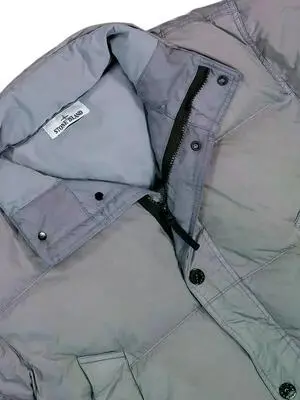 Stone Island Garment Dyed Crinkle Reps Ny Down Jacket With Wind Resistance - Grey