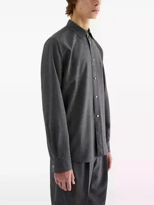 JIL SANDER Pinstripe-pattern Wool Shirt