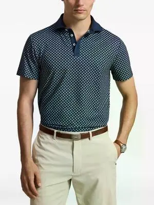Rlx Ralph Lauren Geometric-print Polo Shirt
