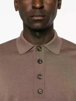Eleventy Long-sleeve Polo Shirt