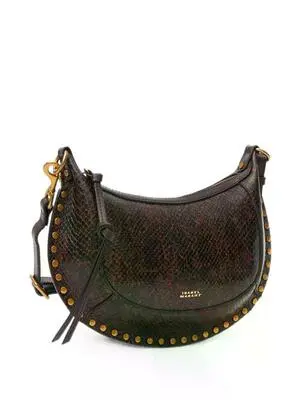 Isabel Marant Étoile Oskan Moon Python-effect Leather Shoulder Bag - Brown