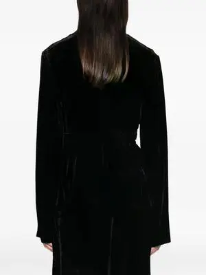 Rick Owens Velvet Wrap Blouse