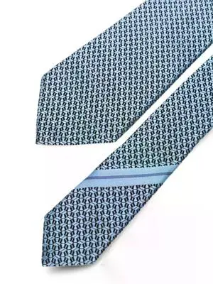 Zegna Geometric-pattern Silk Tie