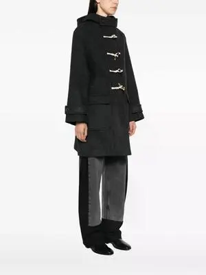 SEMICOUTURE Hooded Toggle-fastening Coat