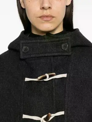 SEMICOUTURE Hooded Toggle-fastening Coat