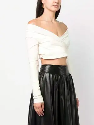 Philosophy Di Lorenzo Serafini Off-shoulder Cropped Top