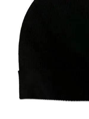 Rick Owens Ribbed Knit Beanie Hat