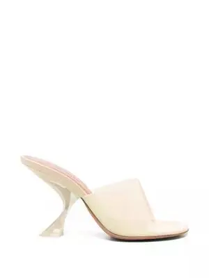 Amina Muaddi Taylor Transparent Mules