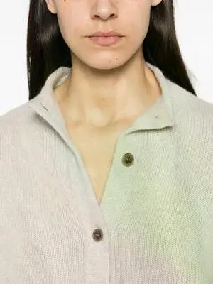 LISA YANG Crew Neck Cardigan - Neutrals