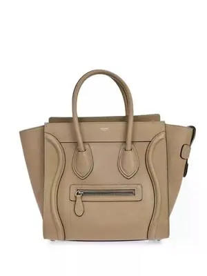 Celine Micro Luggage Tote Bag - Neutrals