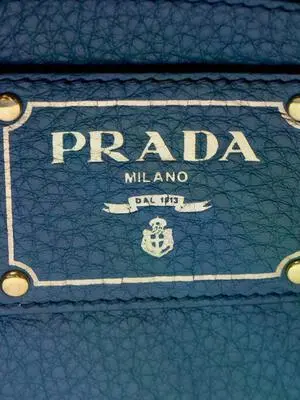 Prada Vitello Phenix Tote Bag - Blue