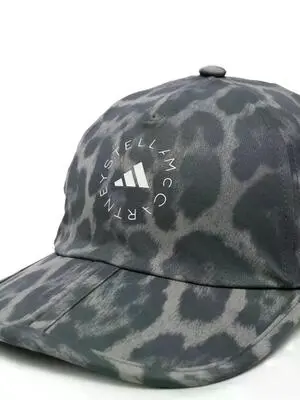 Adidas Leopard-pattern Logo-print Baseball Cap