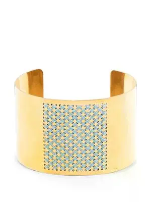 L'EIGHT STUDIO Beaded Cuff Bracelet - Gold