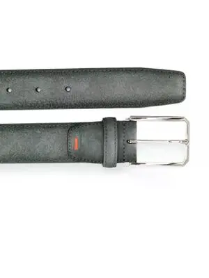 Santoni Suede Buckle-fastening Belt - Grey