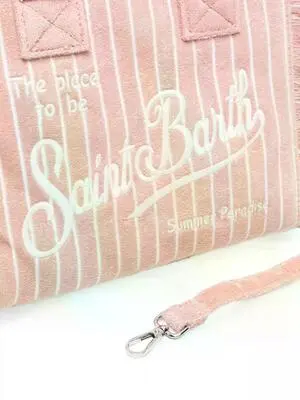 MC2 SAINT BARTH Fringed Striped Beach Bag