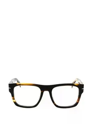 DB EYEWEAR BY DAVID BECKHAM Square Frame Eyeglasses - Brown