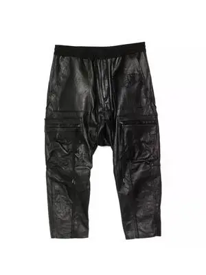 D HYGEN Leather Trousers - Black