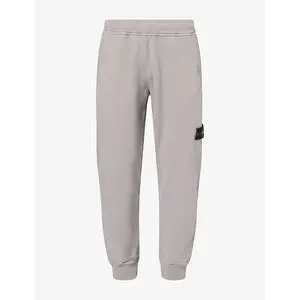Stone Island Logo-patch Tapered Cotton Jogging Bottoms