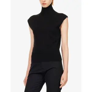 Rick Owens Sleeveless Turtle-neck Cashmere Jumper