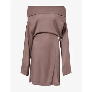 Rick Owens Scarf Long-sleeve Wool Jumper - Grape
