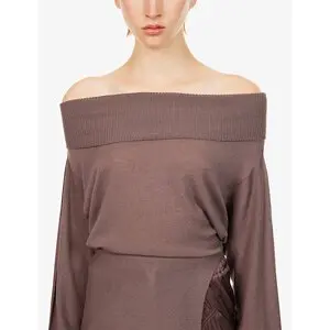 Rick Owens Scarf Long-sleeve Wool Jumper