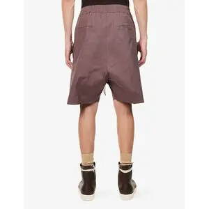Rick Owens Bauhaus Zip Cotton Shorts