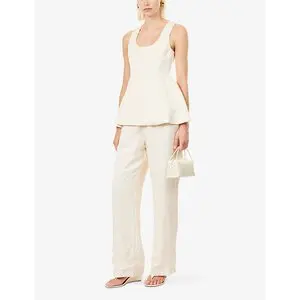 Oddmuse Drawstring Wide-leg Woven Trousers