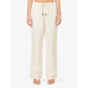 Oddmuse Drawstring Wide-leg Woven Trousers