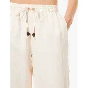 Oddmuse Drawstring Wide-leg Woven Trousers