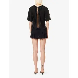 PEACHY DEN Blanche Skort Jersey Mini Dress