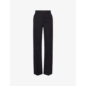 Rick Owens Wide-leg Work Wool Trousers