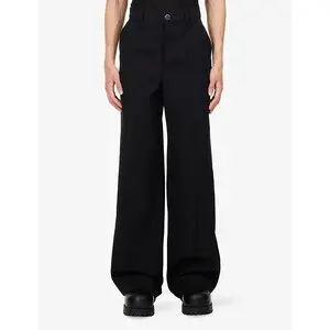 Rick Owens Wide-leg Work Wool Trousers