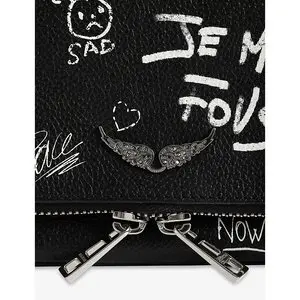 Zadig&Voltaire Rocky Art Mini Leather Shoulder Bag