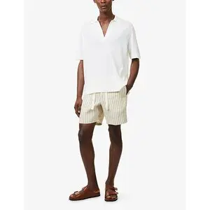 Orlebar Brown Alex Striped Linen-and-cotton Shorts