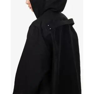 Rick Owens Longline Hooded Woven Shirt