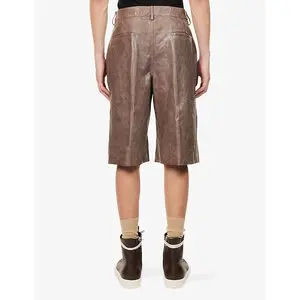 Rick Owens Leather Work Shorts