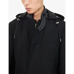 Sacai Detachable-hood Notch-lapel Woven Jacket