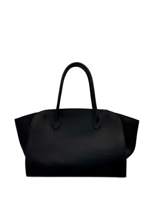 THE ROW Marlo 12 Leather Tote - Black