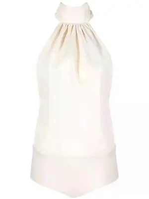Philosophy Di Lorenzo Serafini Halterneck Sleeveless Top - Neutrals