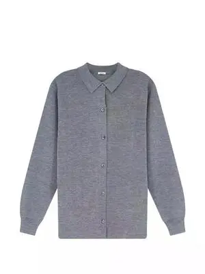 Aspesi Button-up Collared Cardigan - Grey