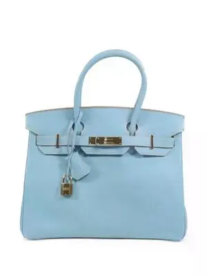 Hermès 30 Birkin Handbag - Blue