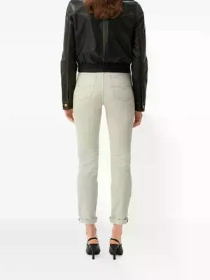 Versace Embroidered Straight Jeans